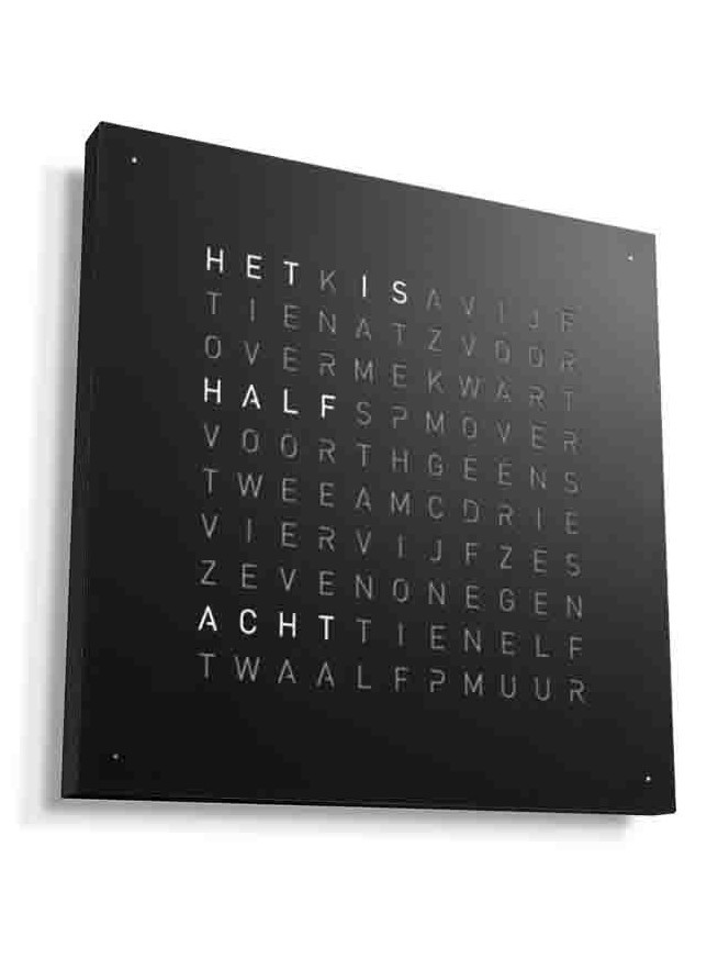QLOCKTWO - Earth 45 - black pepper - Koster Rijswijk