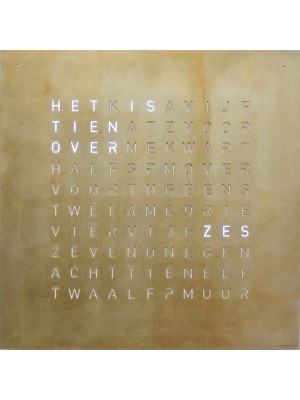 QLOCKTWO by Marco Biegert & Andreas Funk. Tijd in woorden klok.